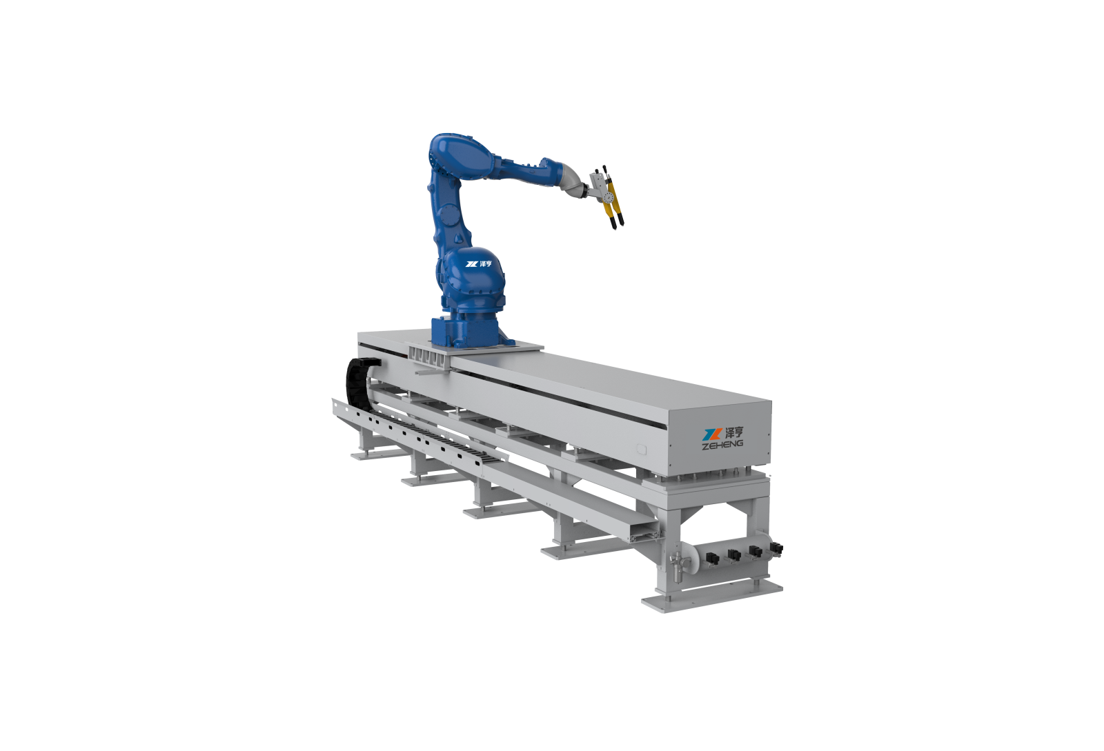 ZEHENG’S HORIZONTAL 7TH AXIS POWDER COATING RECIPROCATOR & ROBOT ...