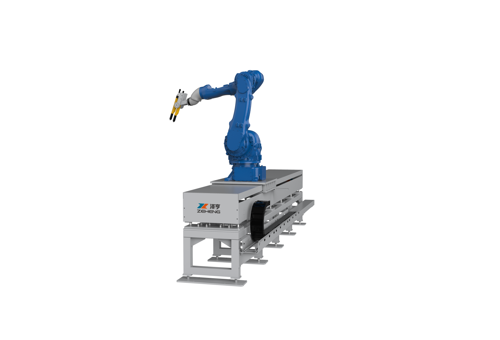 ZEHENG’S HORIZONTAL 7TH AXIS POWDER COATING RECIPROCATOR & ROBOT ...